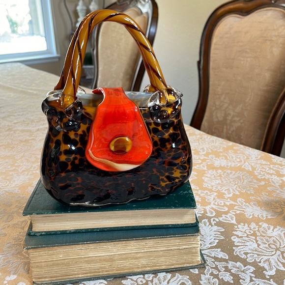 Accents | Vintage Art Glass Tortoise Shell Design Pocketbook | Poshmark